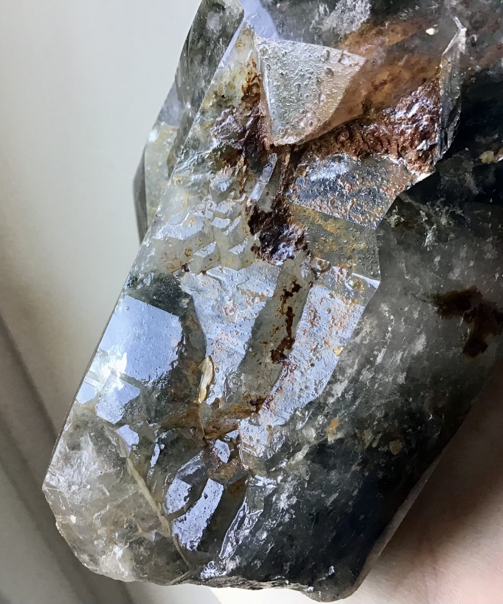 Clear Quartz Elestial Green Mountain Phantom Crystal | Sun of Atlantis