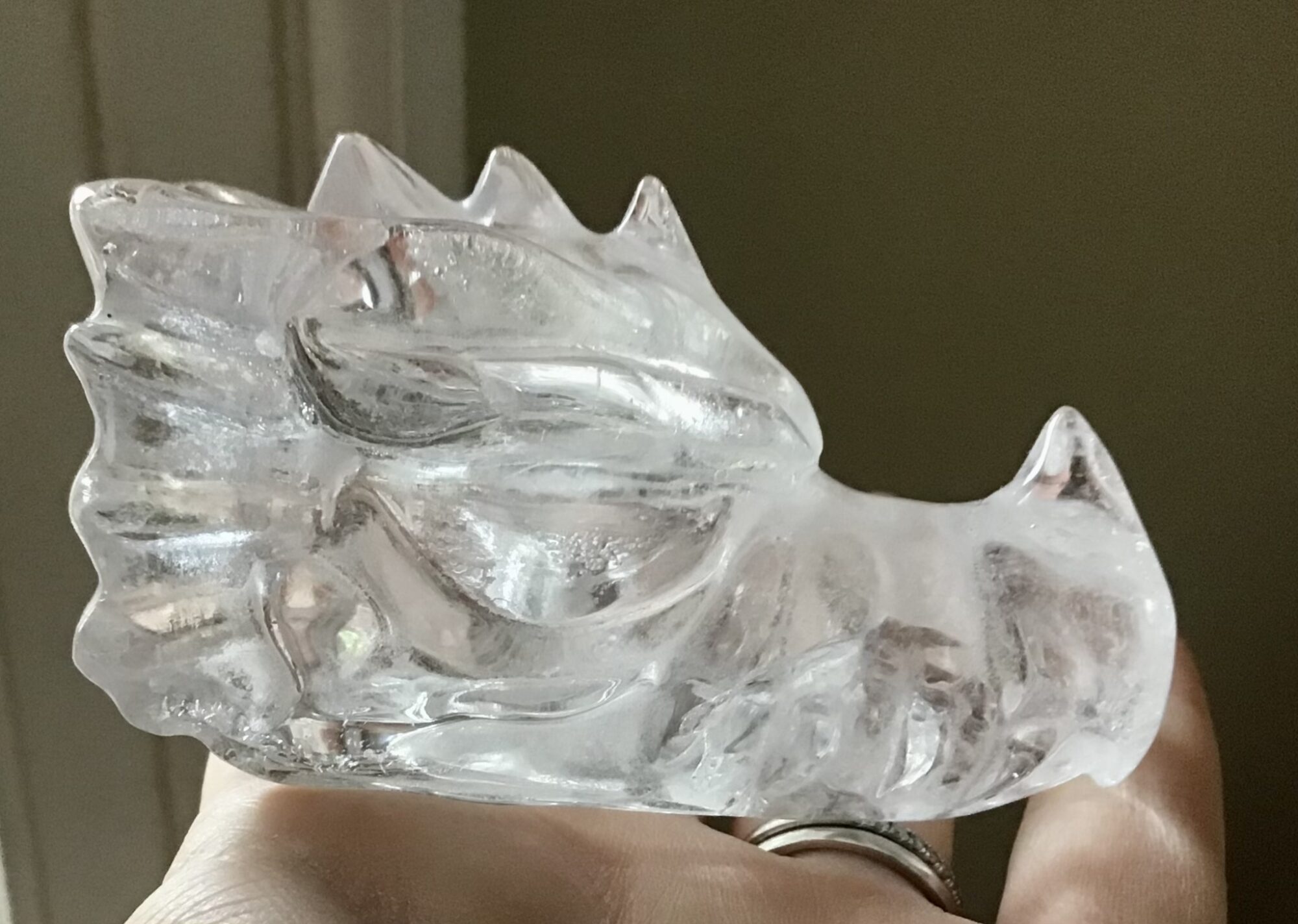 Clear Quartz Crystal Dragon | Sun of Atlantis